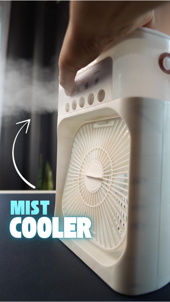 Mini Cooler Small USB Powered Misting Fan - ARSMART